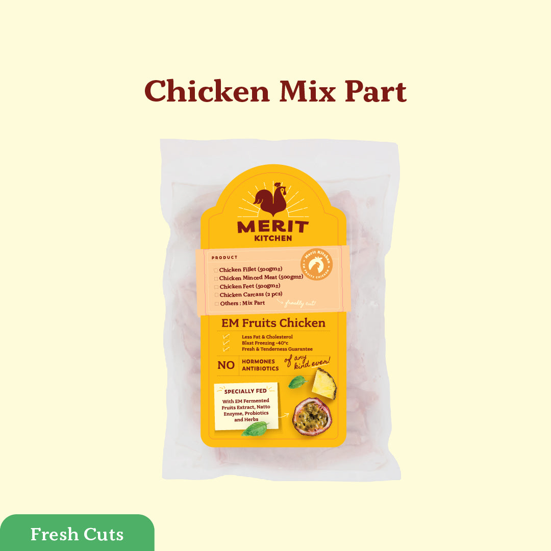 [Fresh] Merit Kitchen EM Chicken Mix Part ±1kg – Merit Kitchen - Your ...